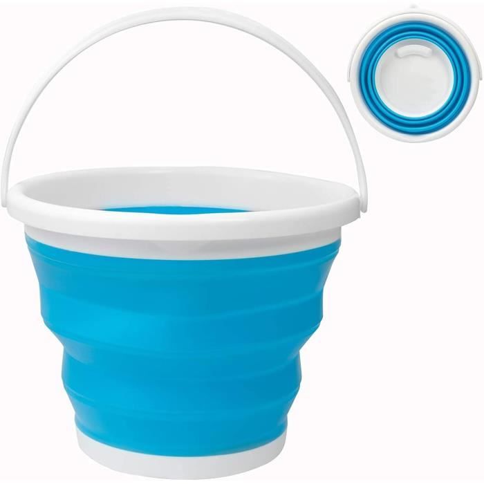 5L Seau Pliable En Plastique, Seau Pliant Portable Seau De Nettoyage D ...