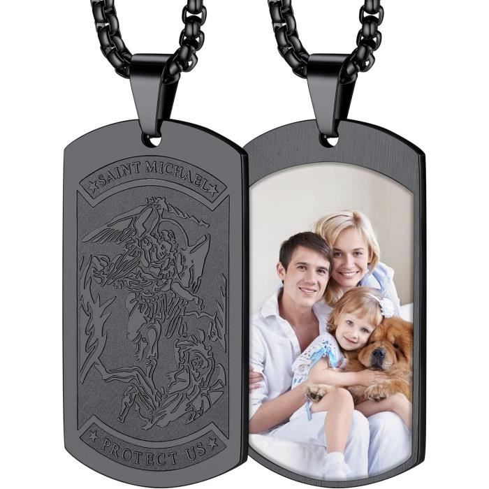 Médaille Archange Michael Collier Saint Michel Pendentif St Michel Ange ...