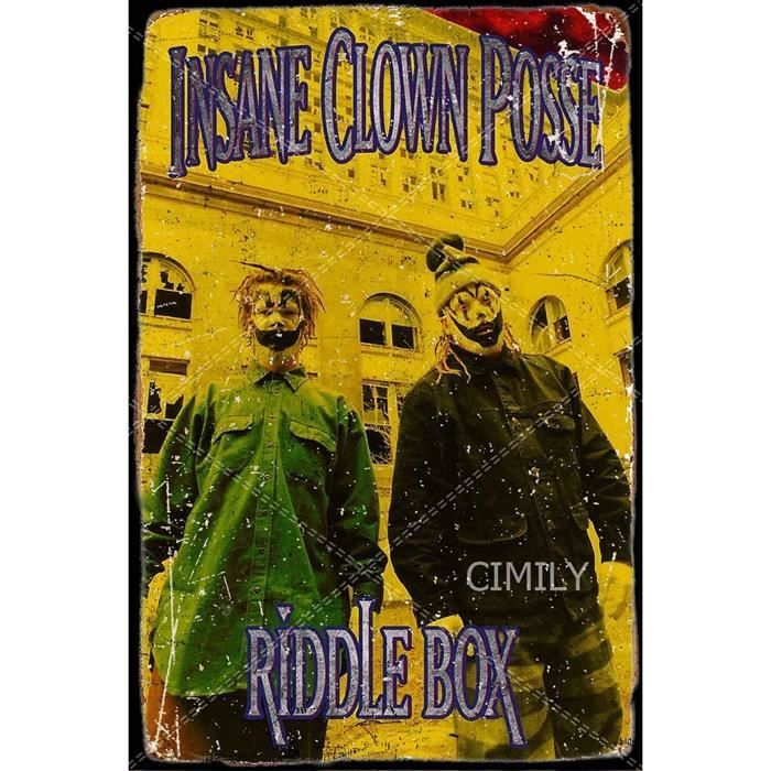 Insane Clown Posse Riddle Box Poster II - rétro Fer Peinture Affiche ...