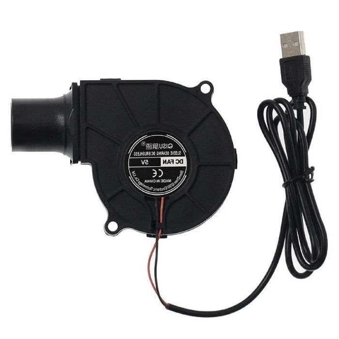 Blower Fan 5V 7Cm Usb Ventilateurs Refroidissement Pique-Nique Blower Fan Ballbearing 2600Rpm ...