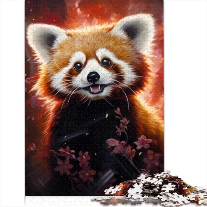 Puzzle Panda Roux Coloré Pour Enfants Et Adultes, 1000 PiècesPuzzle En ...