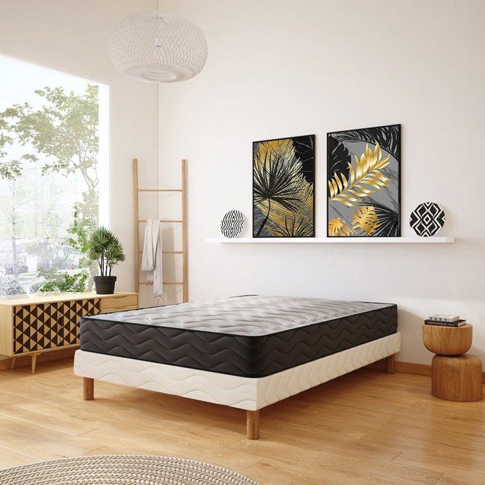 Ensemble Lit Sommier Matelas 140x190