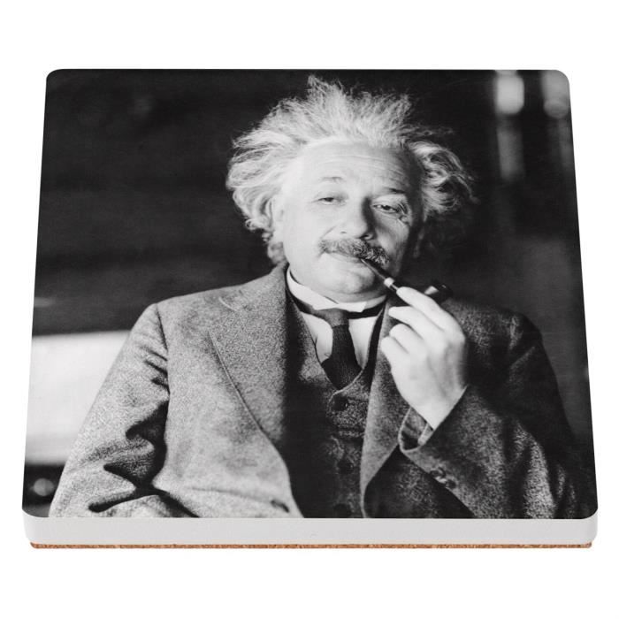 Sous Verre Céramique (1 unité) Albert Einstein Scientifique Photo de ...