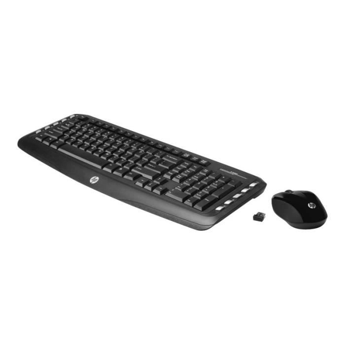 HP Wireless Classic Desktop - Ensemble clavier et souris - sans fil - 2 ...