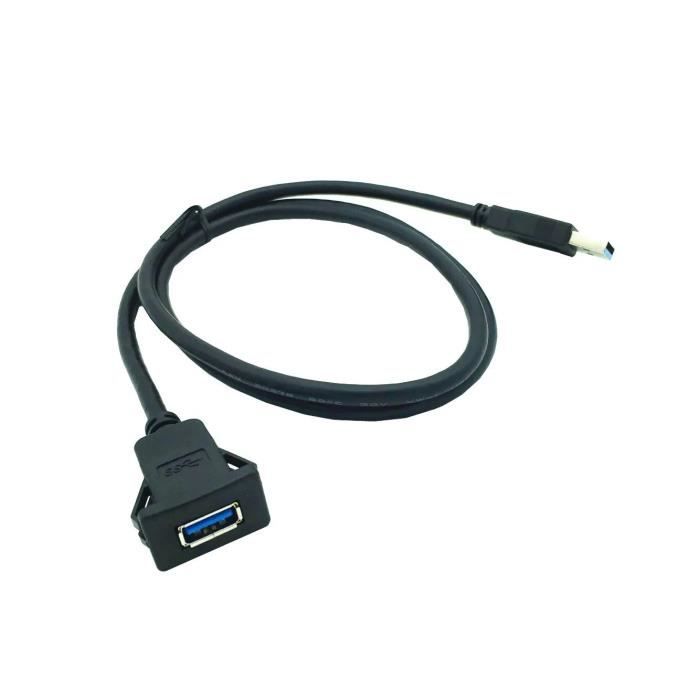 Câble de Prise USB 3.0 Mâle à Femelle de 1m-2m,Rallonge,Panneau Prada ...