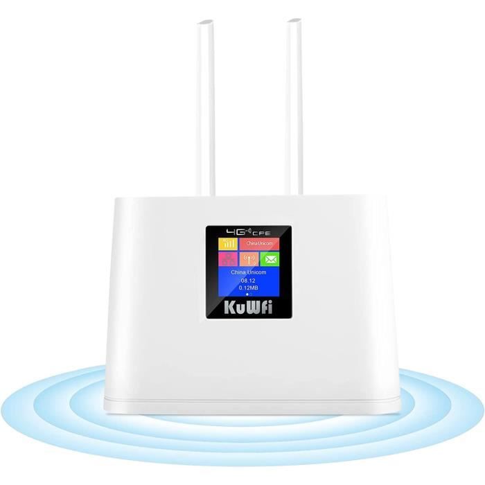 Routeur 4G Sim,Routeur 4G Lte Wi-Fi Cat4,Vitesse Sans Fil Jusqu'À 300 ...