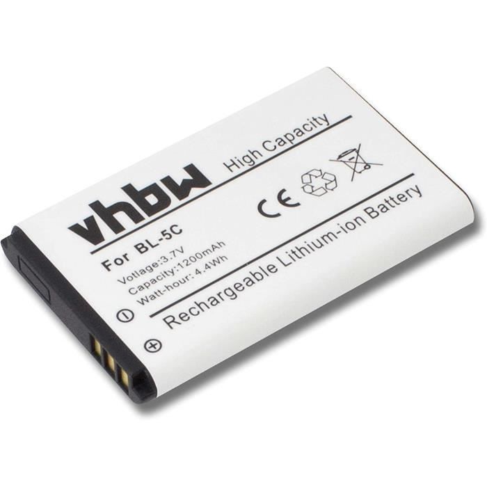 Vhbw Batterie 1200mAh (3.7V) pour téléphone Fixe sans Fil ALCATEL ...