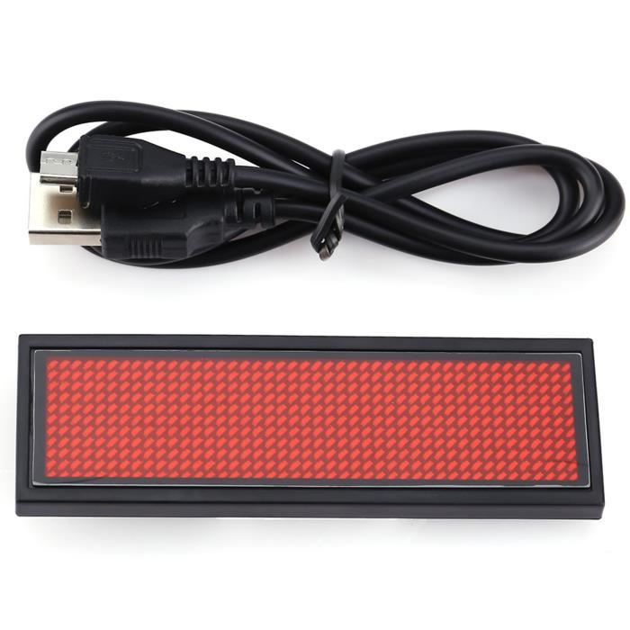 MAG Badge LED Rouge Affichage de Panneau de Message 7092762071759 ...
