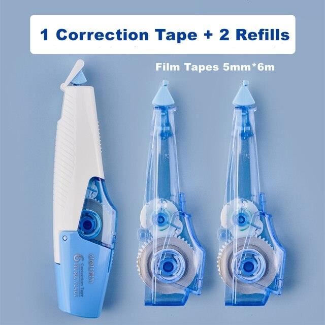 CORRECTEUR,Blue Set--jeu de bandes correctrices rechargeables, 5mm x 6m ...