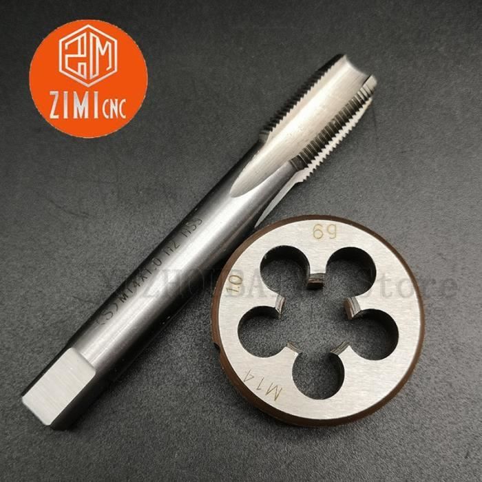 FILIERE - BUSE DE FILAGE - TARAUD,1pcs Tap 1pcs Die-M14-2.0--M14 * 1.75-m14*1.5-m14*1.25-m14*1.0 ...