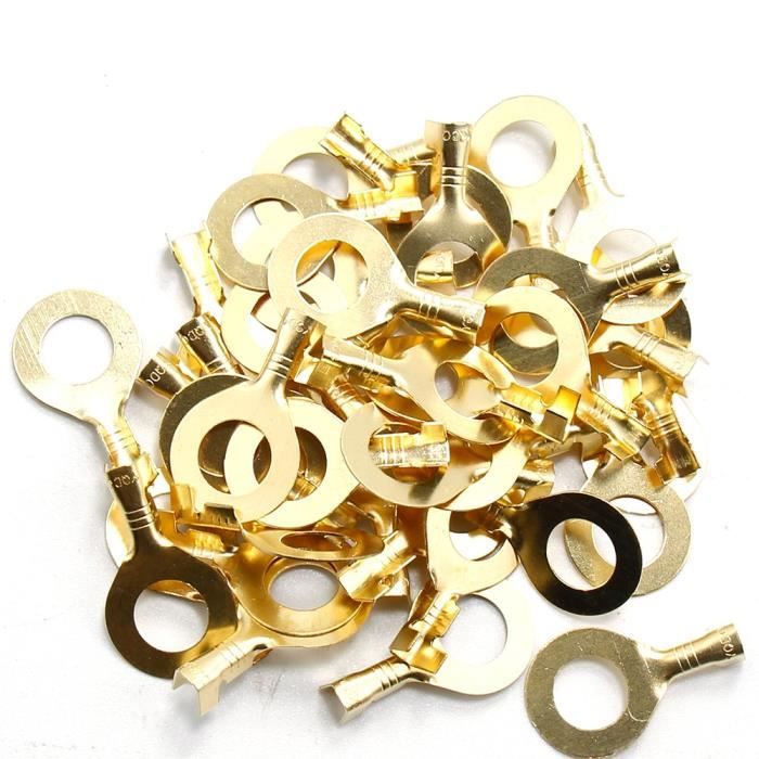 COSSE ELECTRIQUE,100PCS M8--Connecteur de cosses de câble, 100 pièces, bornes de fil à sertir ...