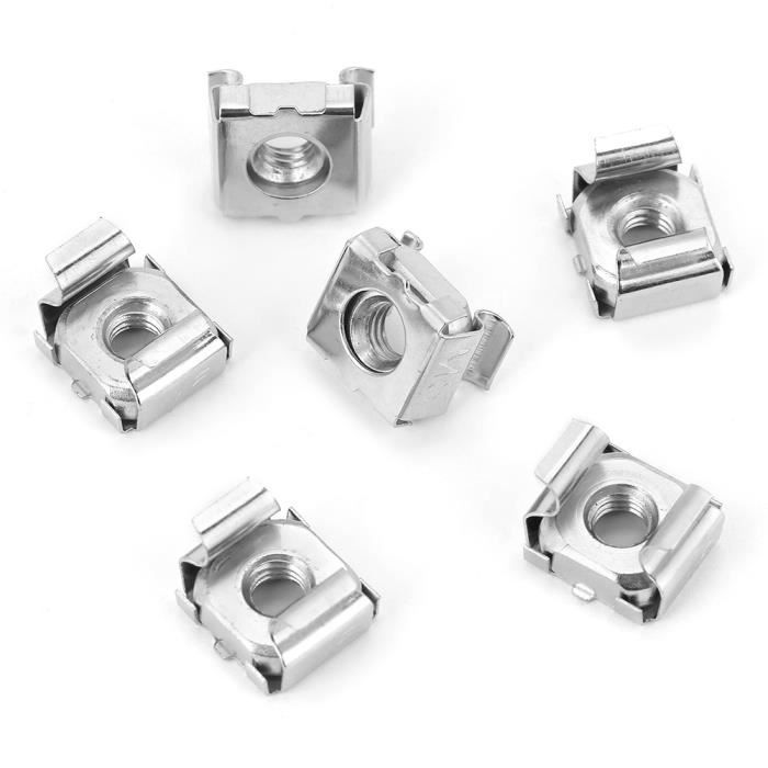 EJ.life crou cage Ensemble de 20 vis et écrous à cage pour rack d'armoire réseau (M5 * 20 ...