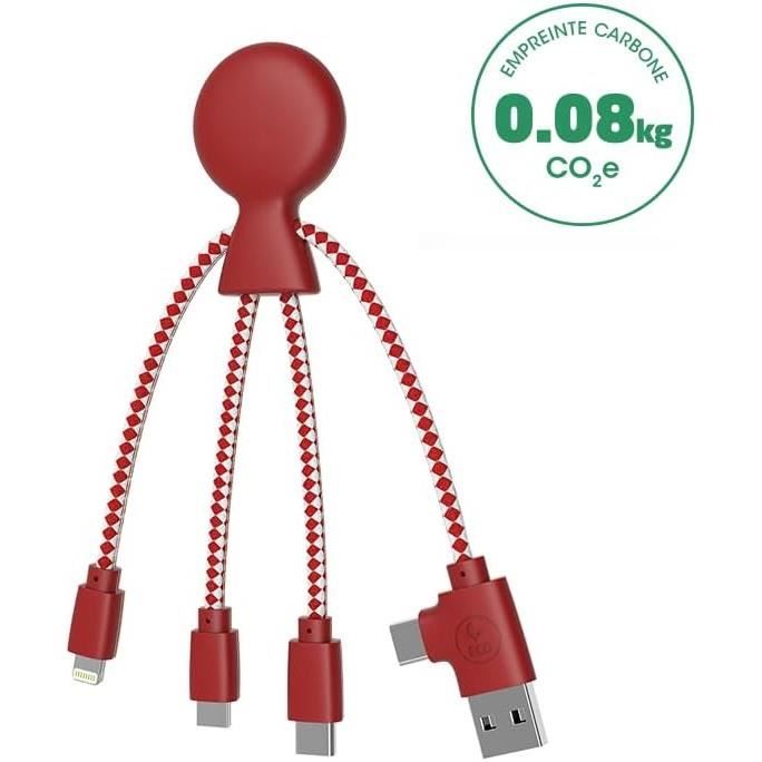 Câble Multi Usb Mr Bio 4 En 1 - Câble Usb Durable - Chargeur Usb ...