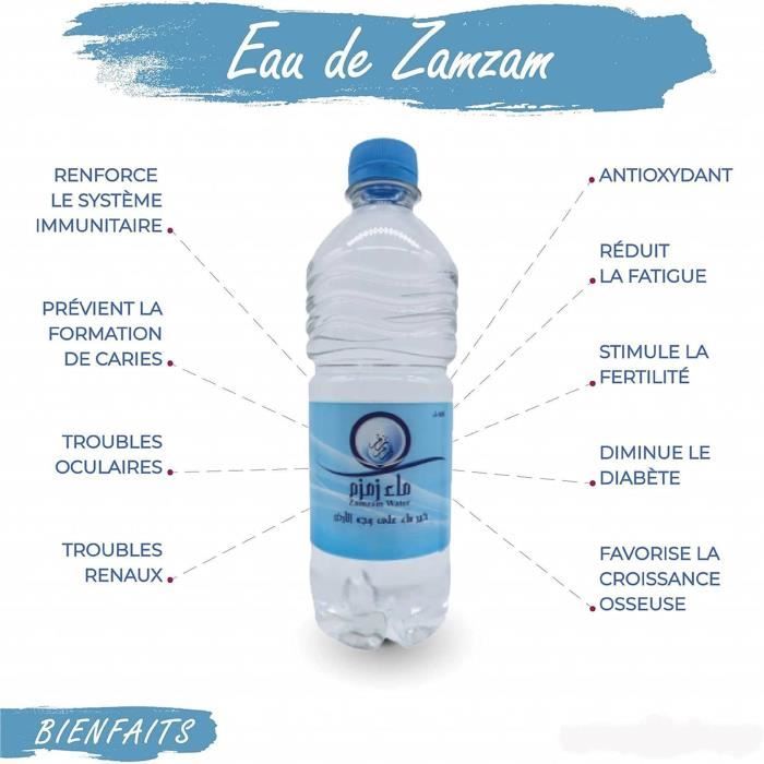 Eau de Zamzam (du puits de Zam zam) - 1 x 500 ml (50cl) - Authentique ...
