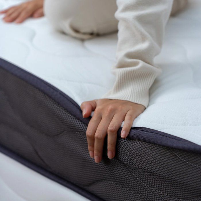 Ensemble 3D 140x190 | Sommier + matelas Techno Foam 20 cm | Confort mi ...