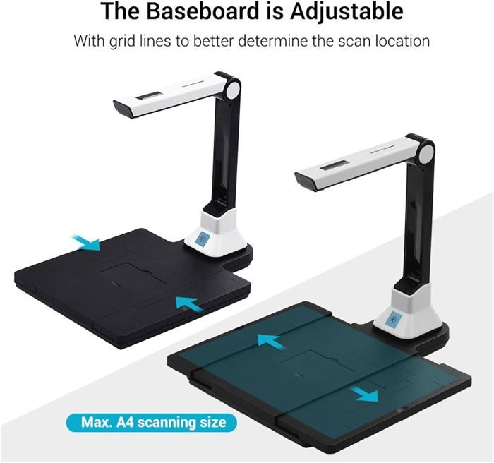 SCANNER-Caméra de documents BK50 Capture de scanner portable de 10 ...