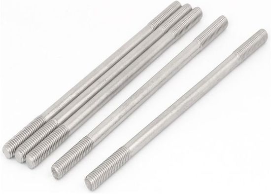 Sourcing map Goujon Double Extrémité Filetage Tige Vis Boulon Serré ...