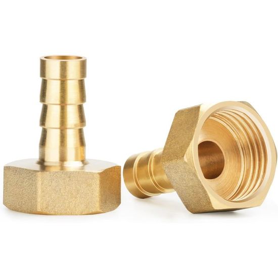 1/2 Pouce Raccords de Tuyau cannelé Laiton 10mm Filetage interne BSP Adaptateur de Tuyau ...