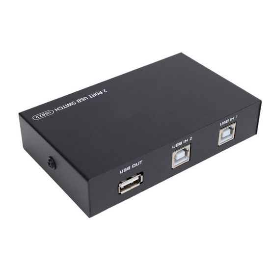 Pwshymi Interrupteur USB à 2 ports 2 port USB commutateur professionnel ...