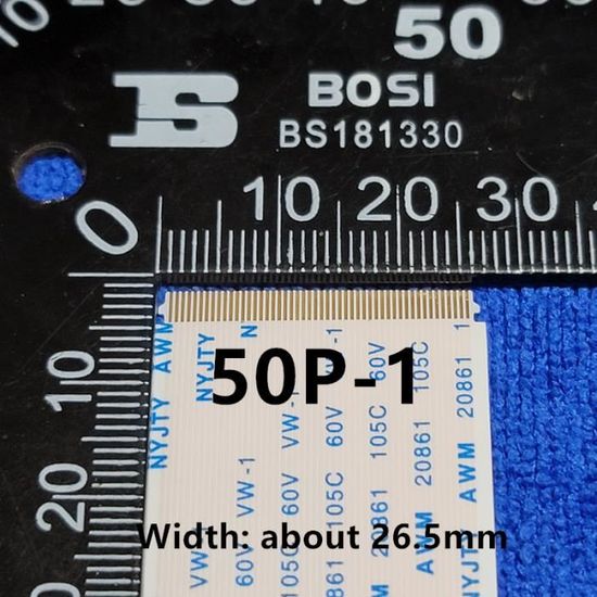 Câble audio vidéo,E129545 AWM 20861 20706 1 A SpringC 60V VW-1 50P 55P ...