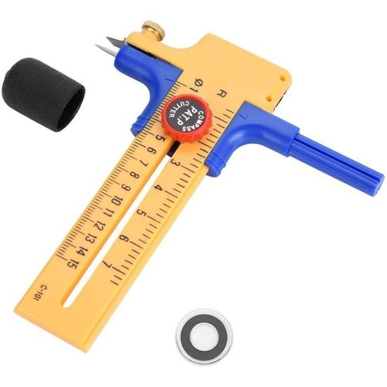 Couteau de Coupe Cercle Réglable Compas-Cutter pour Papier-Film-Cuir ...