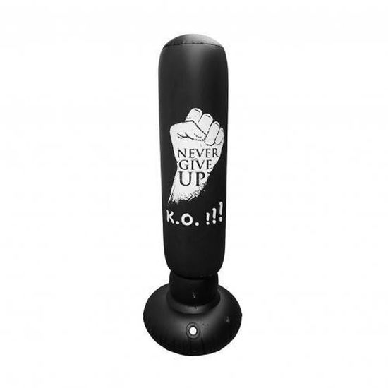 Sac de sable gonflable - Black - 1.6M - PVC écologique - Boxe - Fitness ...