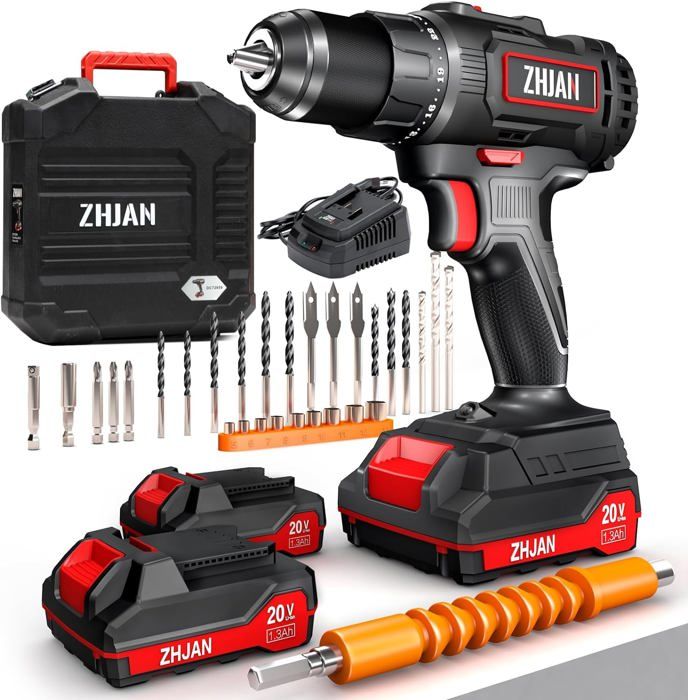 VISSEUSE - DEVISSEUSE-Visseuse sans fil 20V, visseuse électrique 40N.m ...