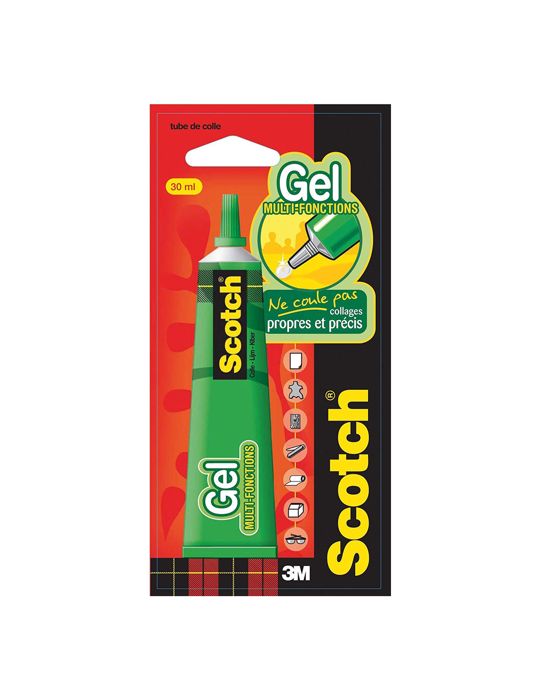 Colle Gel Universelle - SCOTCH - 30 ml - Transparent - Ne coule pas ...