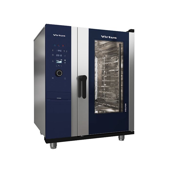 Four à Convection Électrique avec Vapeur Directe et Système Nettoyage Automatique 10 x GN1/1 ...