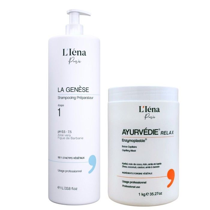 Kit Cure lissante Enzymoplastie Ayurvédie Relax & shampooing La Genèse ...