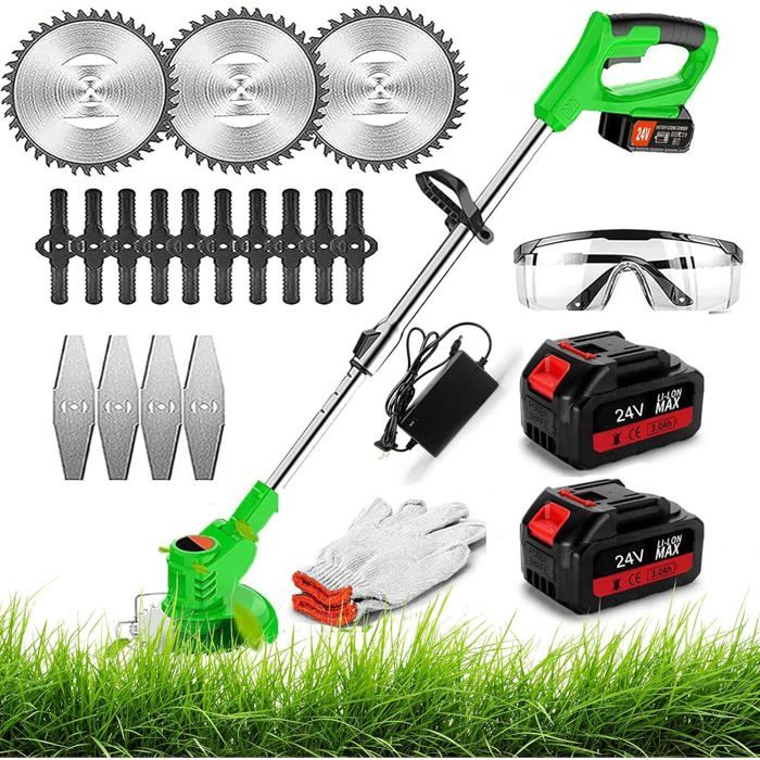 Coupe Bordure sans Fil avec Batterie Debroussailleuse Electrique sans ...
