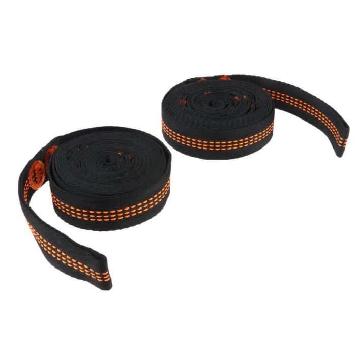 2pcs Hamac Suspendu Sangles D'arbre 280cm Nylon Sangle Ceinture 10 ...