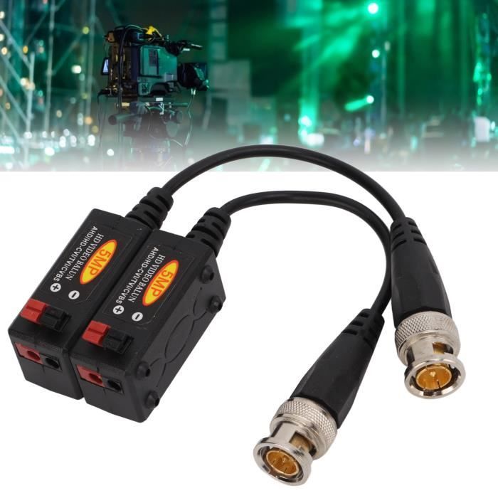 Joliprince - Émetteur vidéo Balun 1 paire d'émetteurs-récepteurs vidéo ...