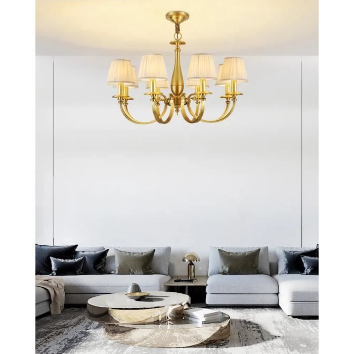 Chandelier laiton classique simple - Cdiscount Maison