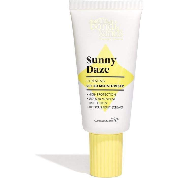 Crème Solaire - Sands Daze Spf 50 Moisturiser Minérale Visage Protection Solaire Teintée Peaux S ...