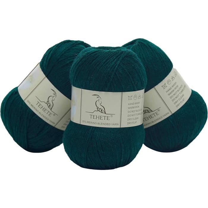 Fil De Laine Merino À Tricoter, Pelote De Laine À Crochet, 3 Torons ...