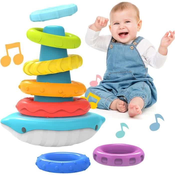 Empilant jouet Montessori Toys sensoriel empilage sensoriel avec des ...