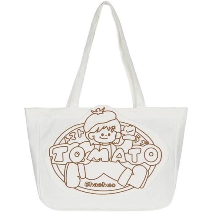 Sac À Provisions En Toile Pour Femme - Grande Capacité - Sac À Main ...