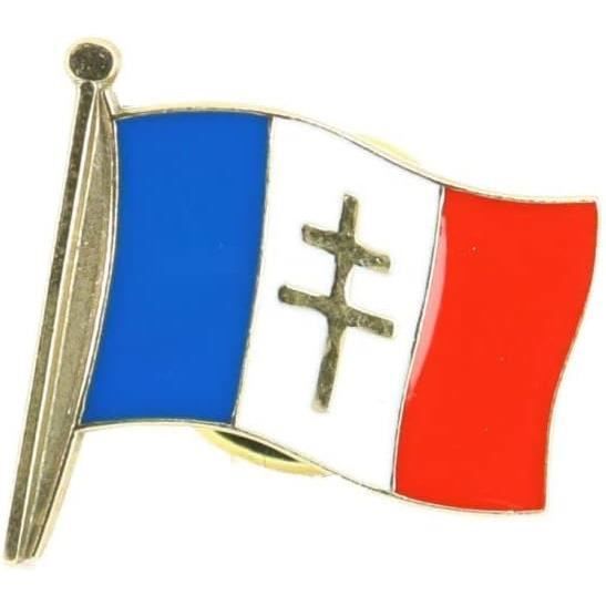 Pin'S Drapeau Français Et Croix De Lorraine - France - Tony Et Paul ...