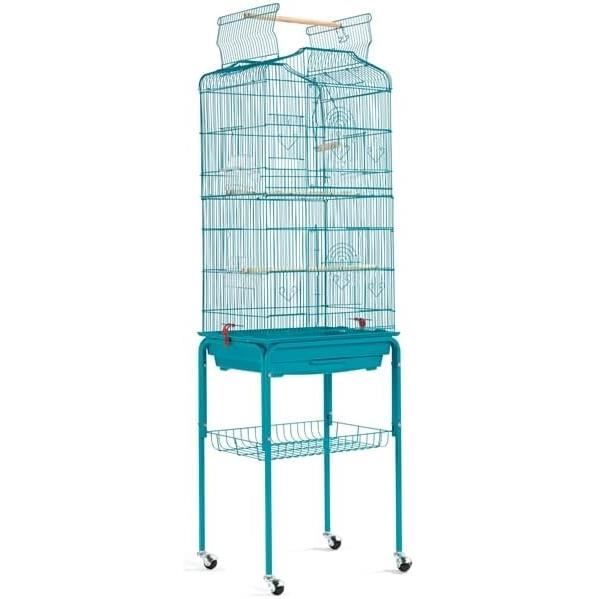 Cage à Oiseaux en Métal de 150,5cm de Haut, Grande Cage à Perruche sur ...