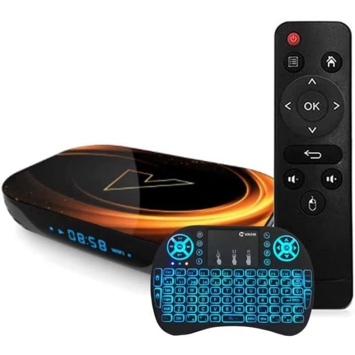 Android 9.0 TV Box, VONTAR X3 Amlogic S905X3 Quad-Core Cortex-A53 BT4.0 ...