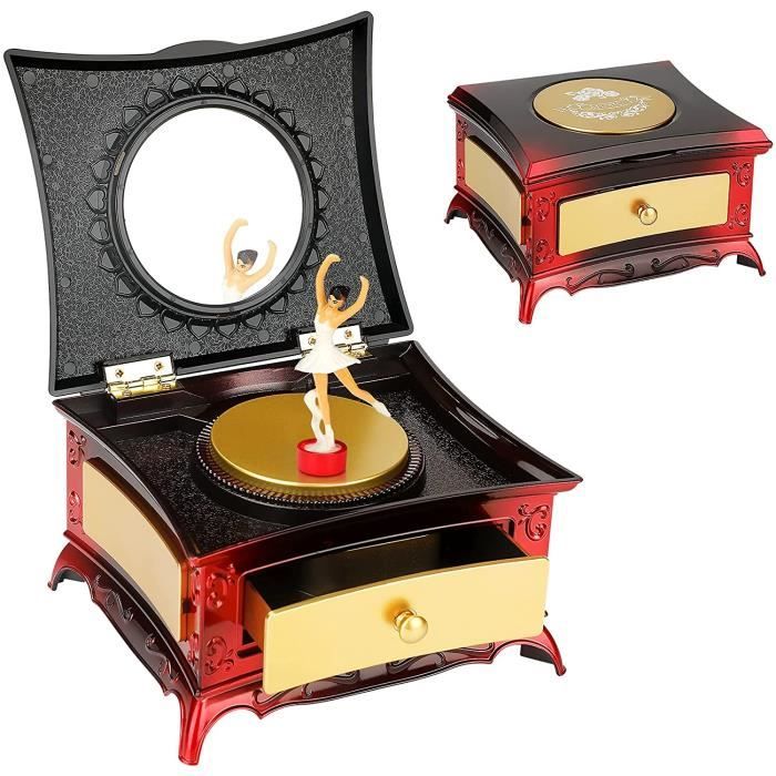 Wind Up Ballerina Music Box, Boîte à Musique de Rangement de Bijoux ...