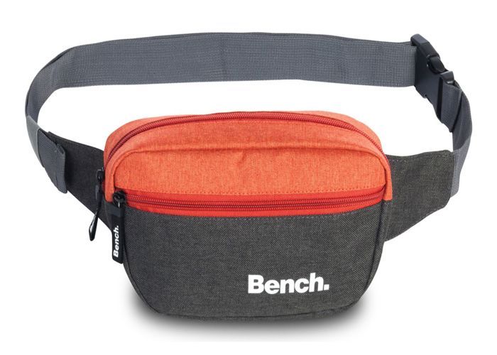 Bench. Sac banane rouge gris pour femme et homme - Waist Bag Red / Grey ...