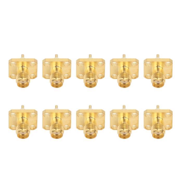 Cikonielf Connecteur coaxial RF 10 pièces RF antenne femelle adaptateur ... Cikonielf Connecteur coaxial RF 10 pièces RF antenne femelle adaptateur ...