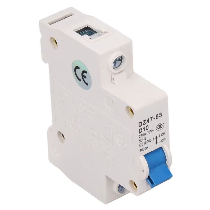 Disjoncteur miniature - CIKONIELF - 1P - 10A - 230V/400V - Ignifuge - Cdiscount Bricolage
