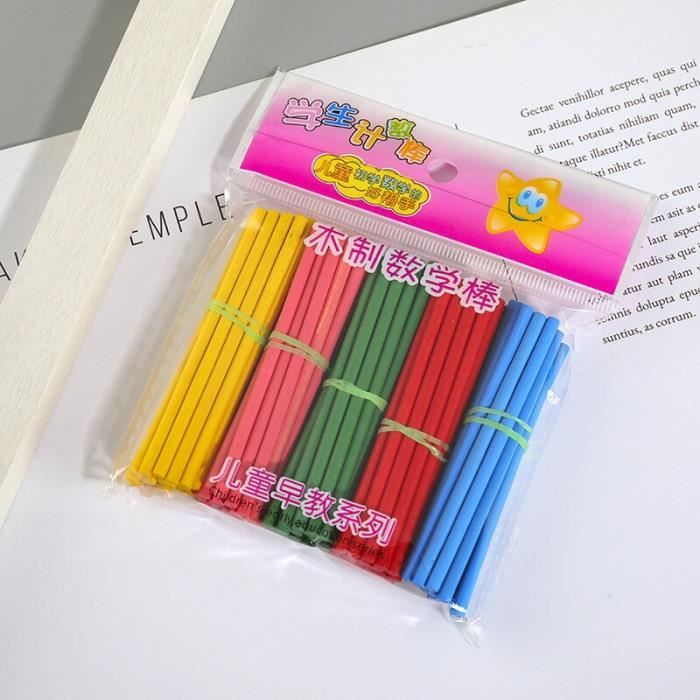 Experience Scientifique QKAT4 100pcs Colorful Bamboo Counting Sticks ...