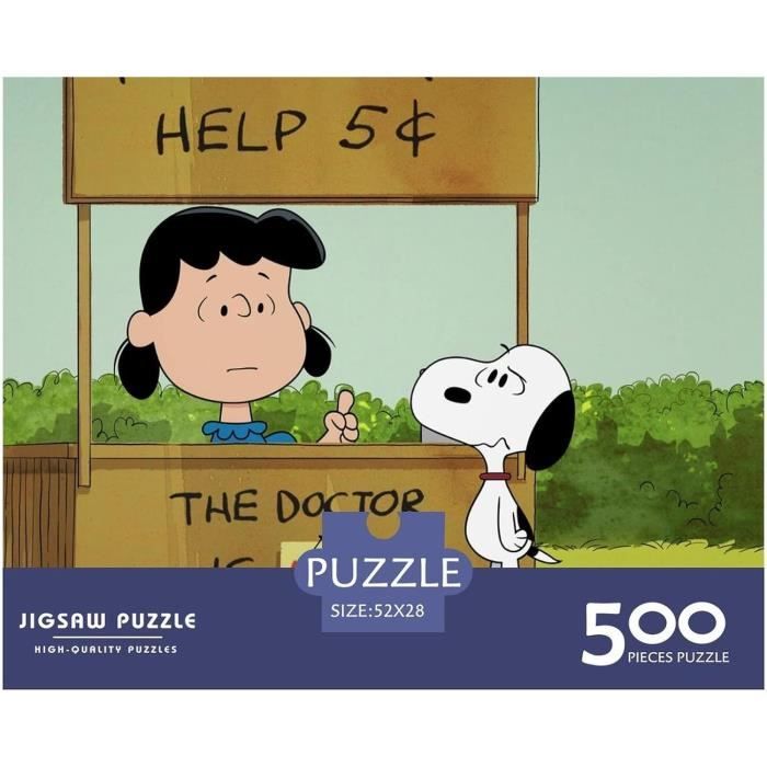 Snoopy Puzzles Adulte 1000 Pieces Dessin Animé Artisanat Cadeau Famille ...