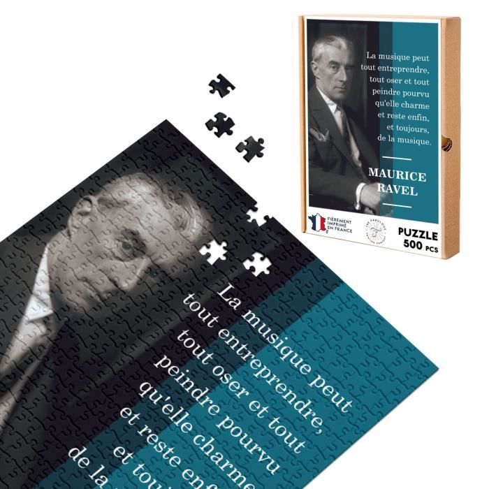 Puzzle Classique 500 pièces Maurice Ravel Citation Inspiration ...