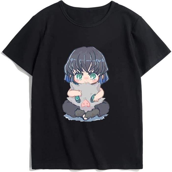 Anime Demon Slayer T-Shirts, Col Rond L'été Casual Tee, Tshirt Tops ...