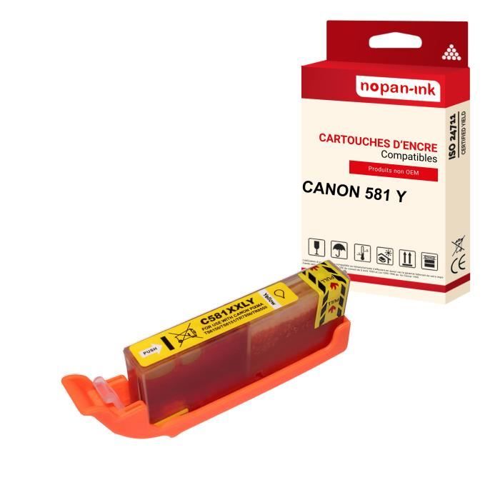 NOPAN-INK - x1 Cartouche compatible pour CANON 581 XL 581XL Yellow pour ...